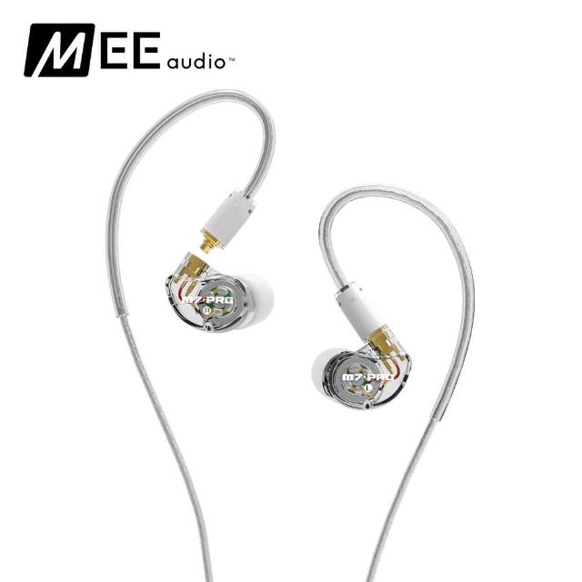 momo無線耳機【MEE audio】M7 Pro 混合式雙單體監聽耳機(透明)開箱推薦mobile01